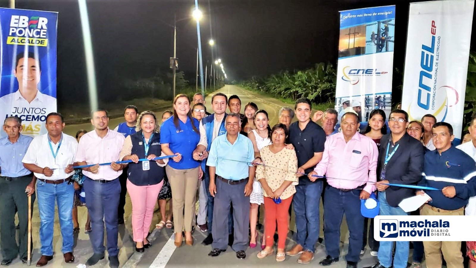 Arenillas se beneficia con obra de iluminación, ejecutada en el sector ...